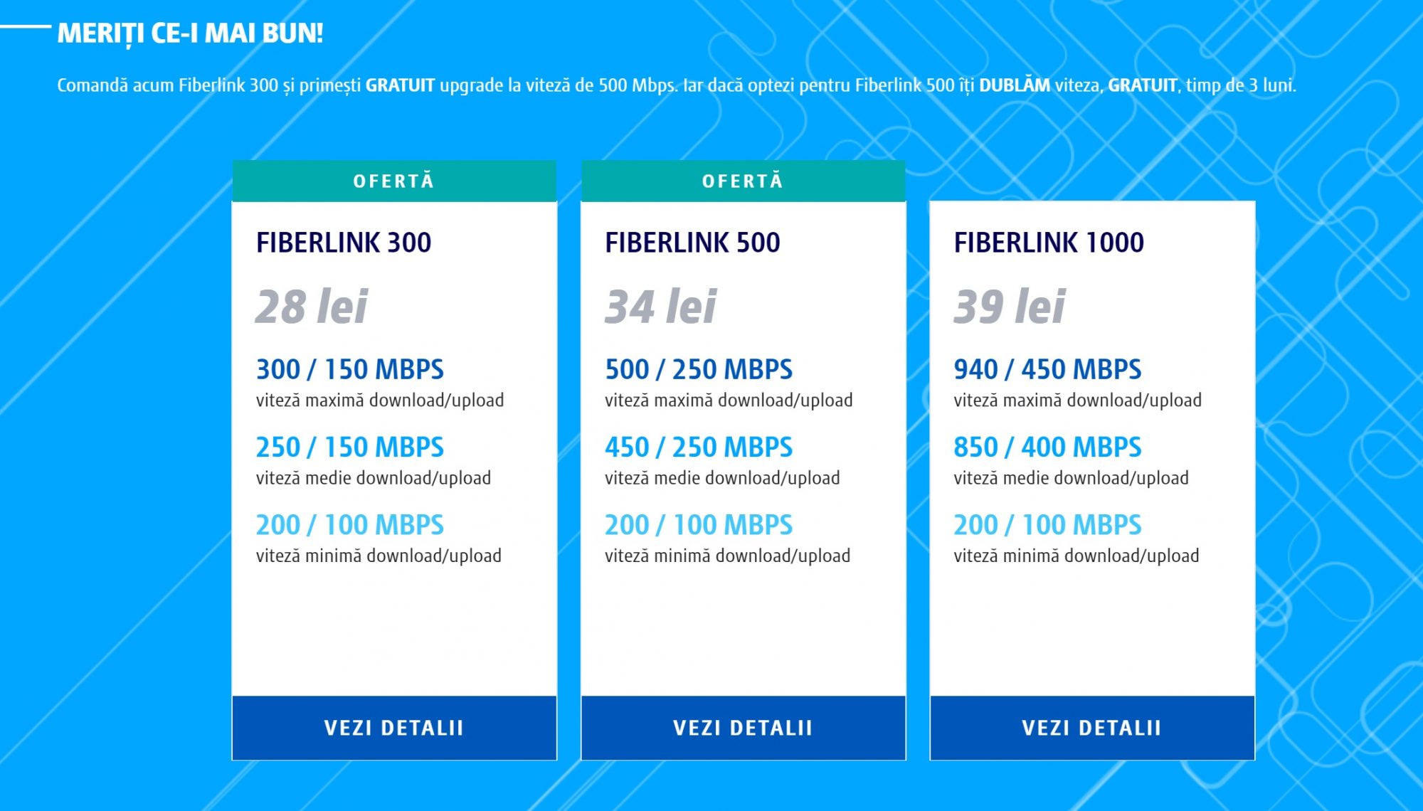Digi mareste viteza la internetul fix Fiberlink, gratuit, timp de 3 ...