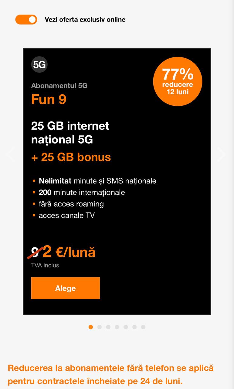 Ofertă bună de la Orange: 2 € pentru un abonament fără telefon – Arena IT