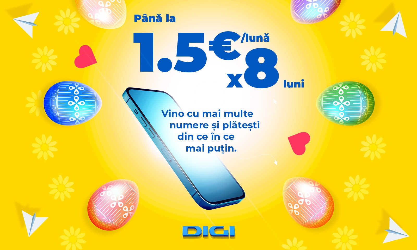 DIGI lansează o ofertă specială de Paște: 50% discount la portarea în ...